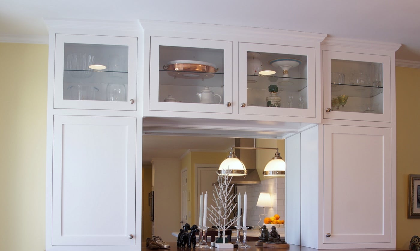 Clutter Free Kitchen with Double Stacked Cabinets | Lindus